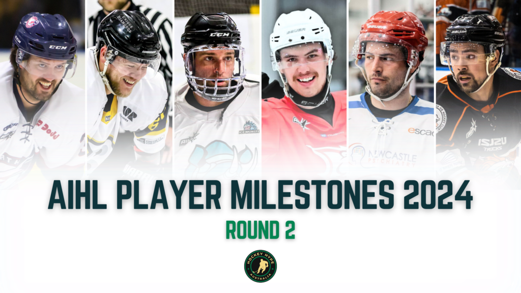 AIHL Player Milestones Season 2024: Round 2 - Oz Hockey Media